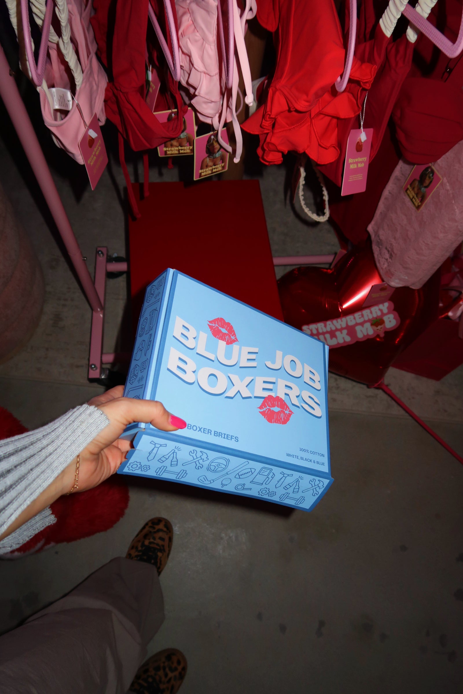 Blue Job Boxer Briefs – Strawberry Milk Mob